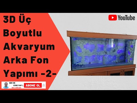 3D Akvaryum Arka Planı Yapımı 2 & 3D Aquarium Background