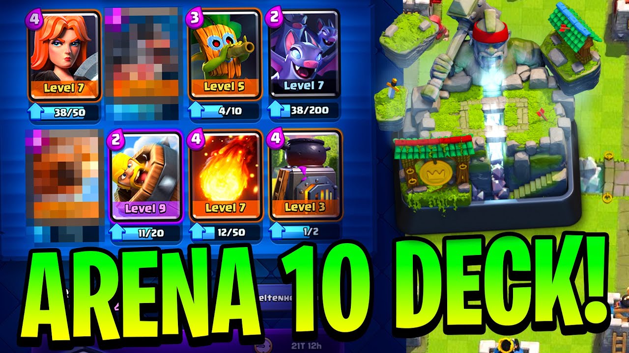 👍😍 Das BESTE DECK für ARENA 10! Anfänger Tipps & Tricks | Clash Royale ...
