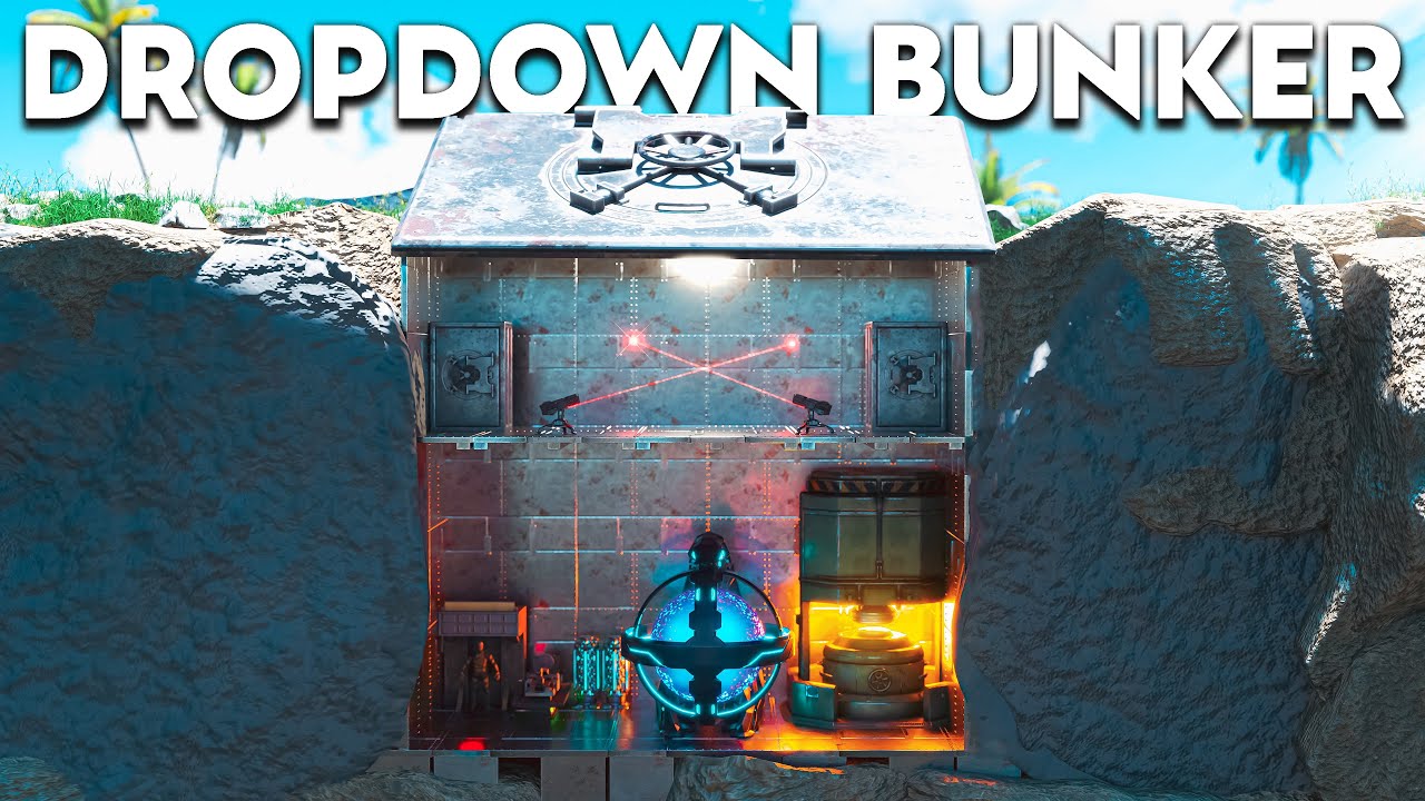 I Built And Survived In My Modded Underground Bunker Cave In ARK - YouTube