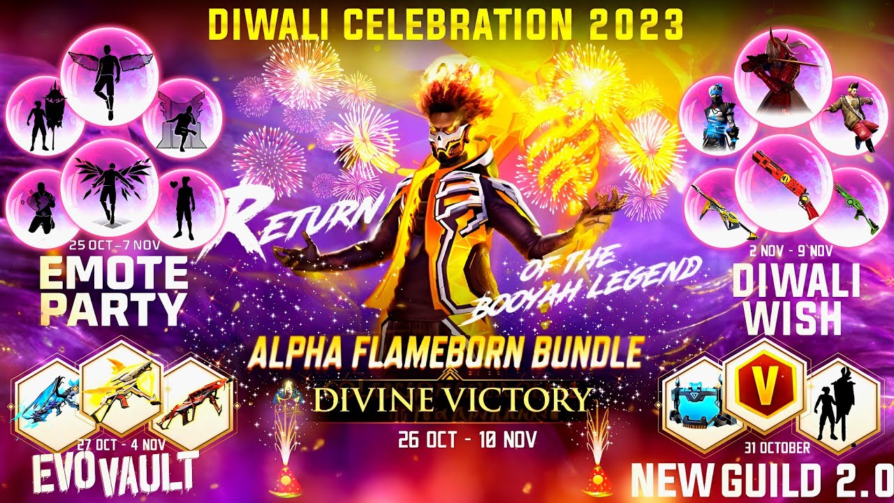 Diwali Celebration event 2023🤯🥳 | Free Fire New Event | Ff New Event ...