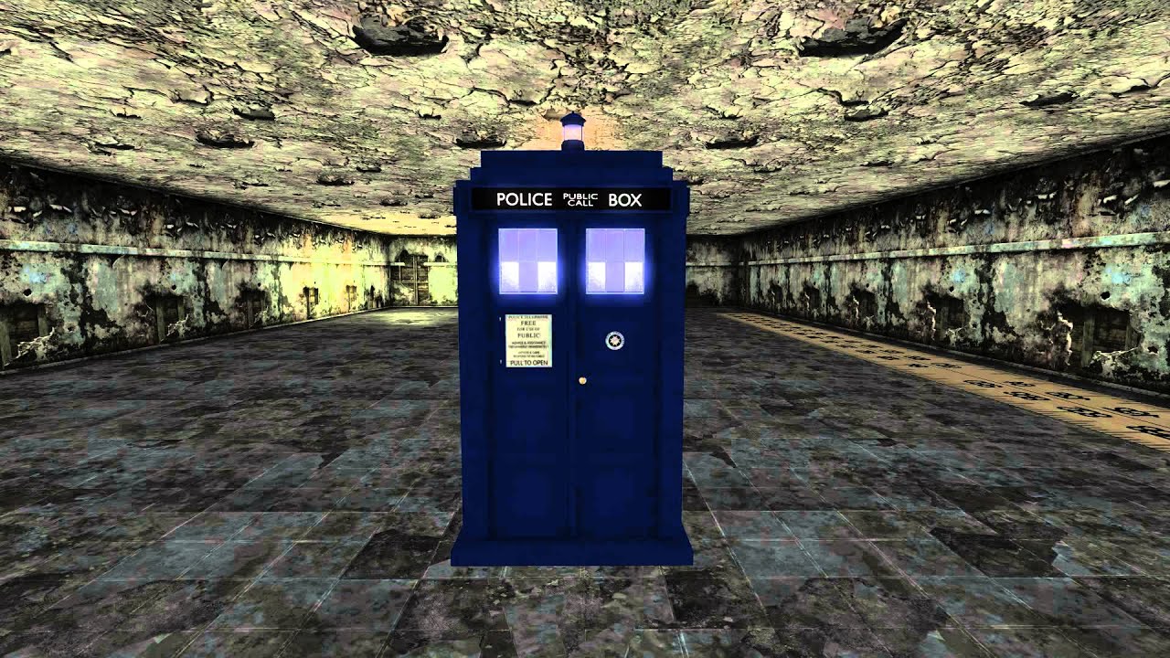 TARDIS Dematerialization Animation Test (Fo3/New Vegas) - YouTube