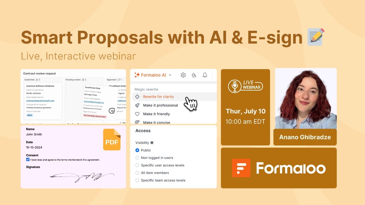 Create an AI-powered proposal builder with PDF & E-sign - YouTube