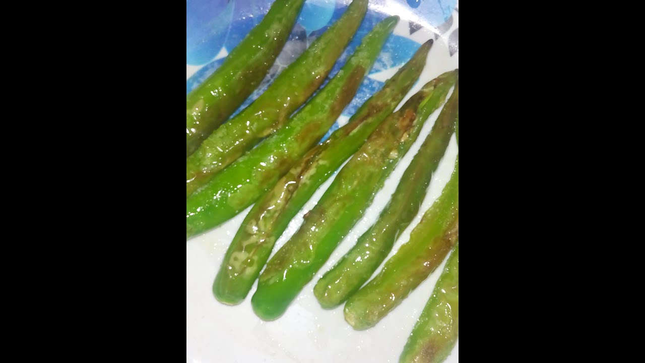 Green Chilli Fry Recipe | Simple and Tasty Fried Green Chilli Recipe ...