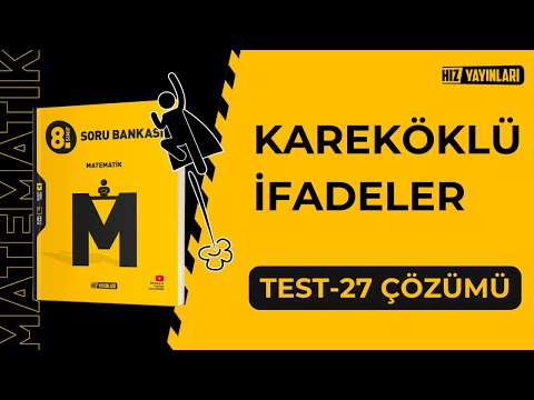 Hız Yayınları 8.Sınıf LGS Matematik | Test-27 Soru Çözümleri (Kareköklü İfadeler)