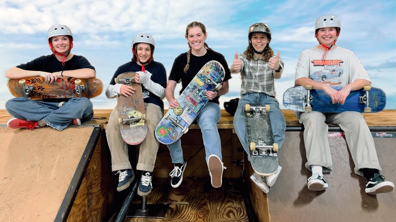 My First Female Skater FRIENDS | Skate VLOG - YouTube
