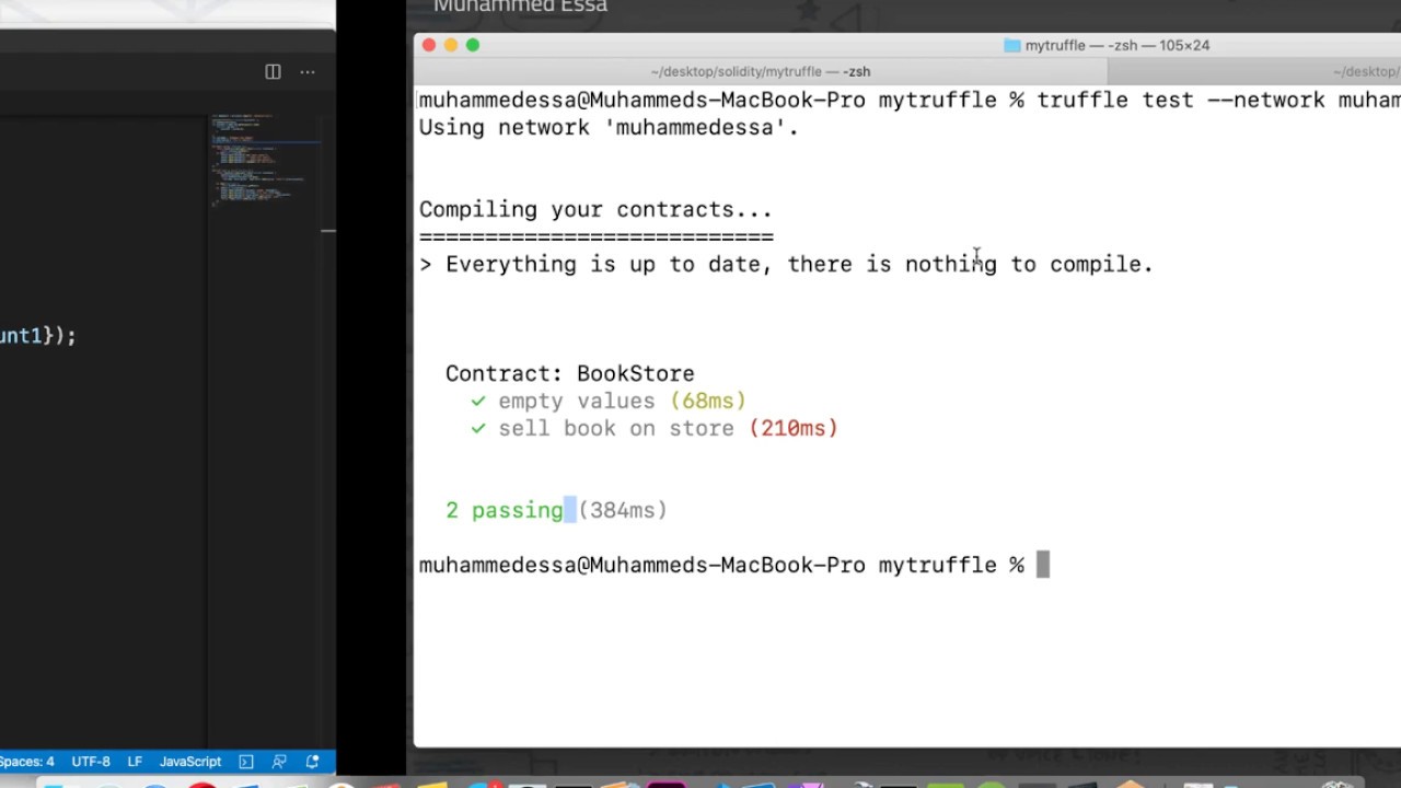 49 Ethereum Truffle framework , test contract over network - YouTube