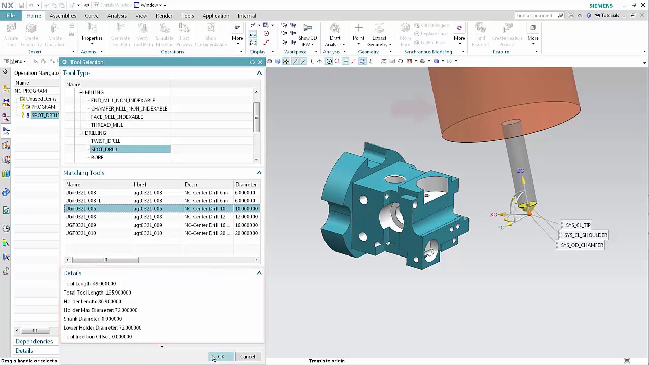 NX CAM 11 - Enhanced Tool Selection - YouTube
