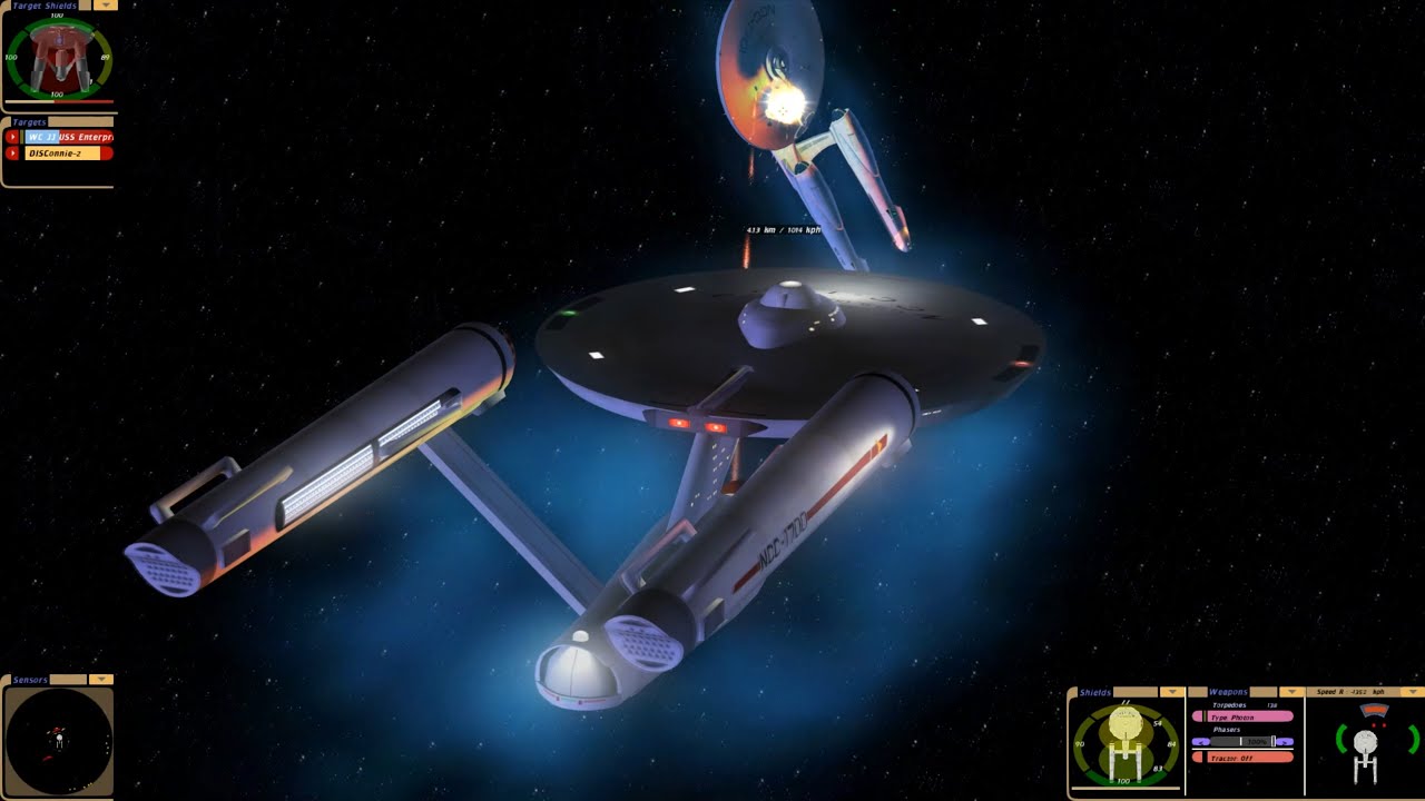 TOS Connie vs SNW and JJ Enterprise - YouTube