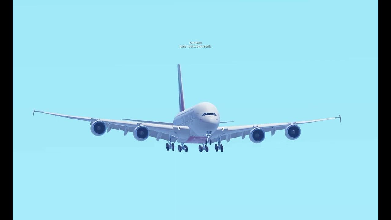 Emirates a380 arrival into Los Angeles (KLAX) - YouTube