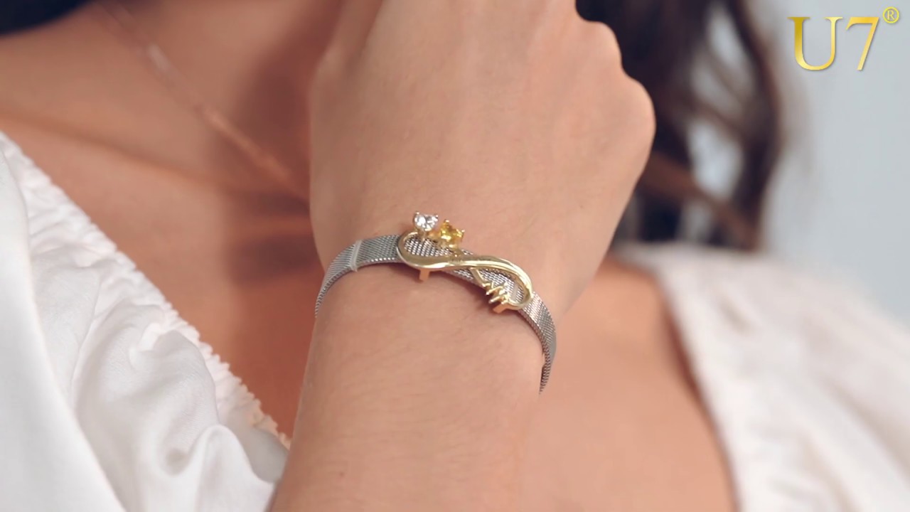 Engraved Infinity Reflexions Bracelet Heart Birthstone EKG Charms ...