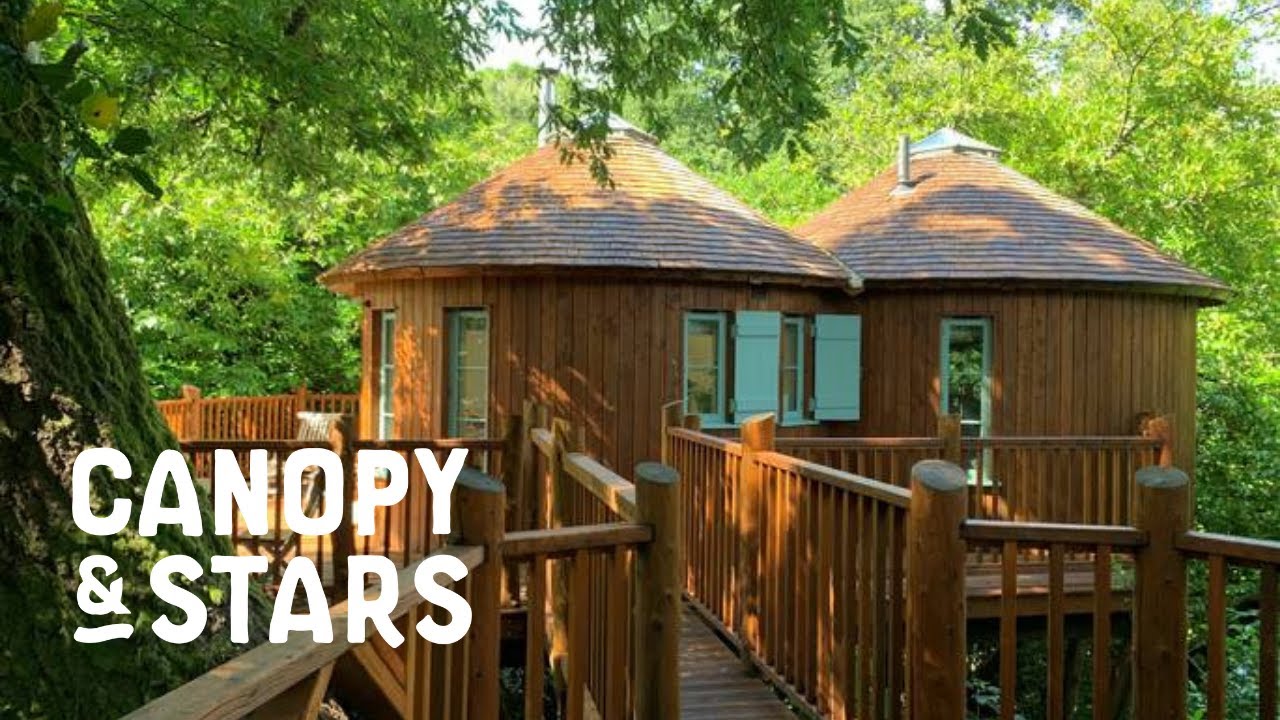 The Treehouse and The Yurt at Harptree Court - Canopy & Stars - YouTube