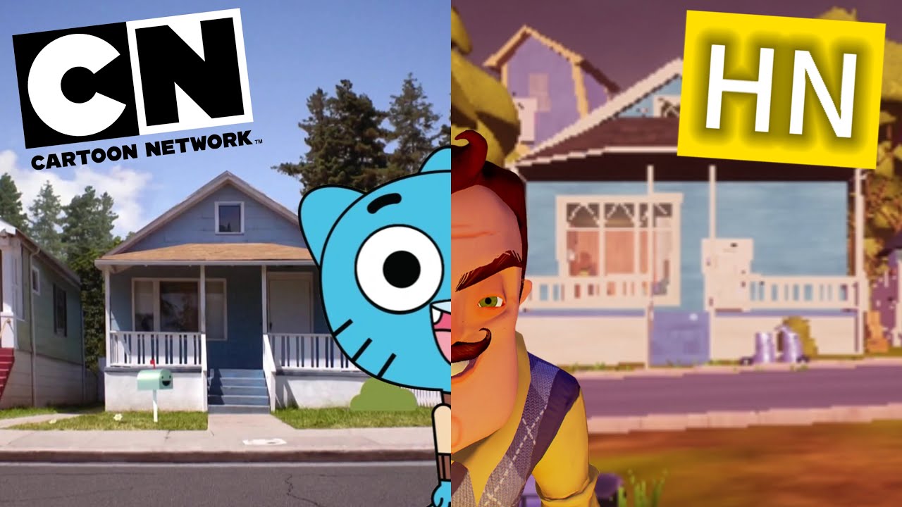GUMBALL’S HOUSE IN HELLO NEIGHBOR??? - YouTube