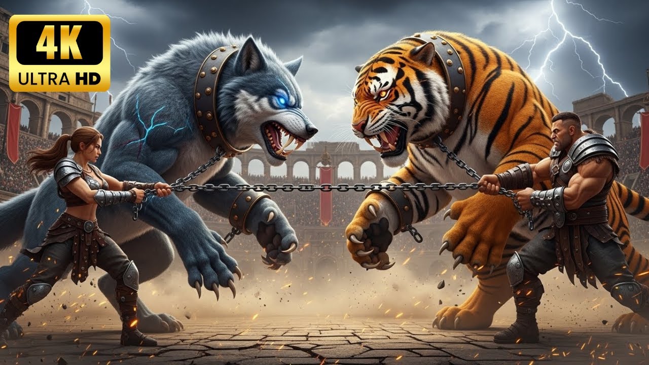 Wolf vs Tiger ⚔️ Epic Cinematic WAR 🐺🐅 — The ULTIMATE Showdown Begins 🔥 ...
