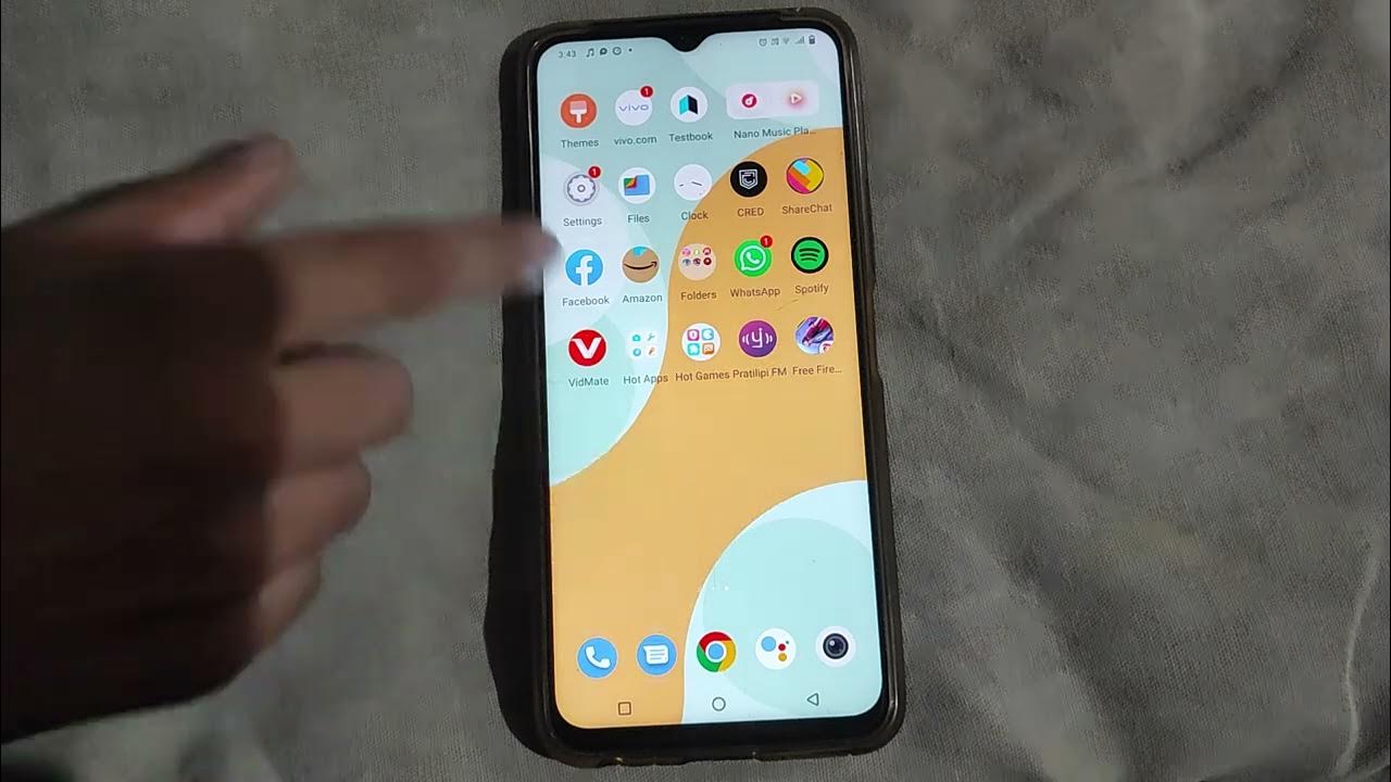 How to on Auto rotate screen Vivo Y91 | mobile ki setting kaise kare - YouTube
