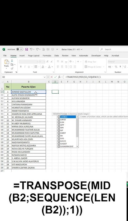 Cara Mudah Split Karakter di Excel #exceltips #belajarexcel # ...