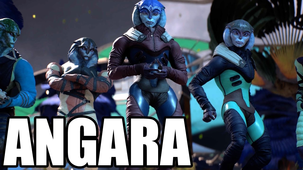 MASS EFFECT ANDROMEDA - Meeting The Angara / Landing on Aya - YouTube