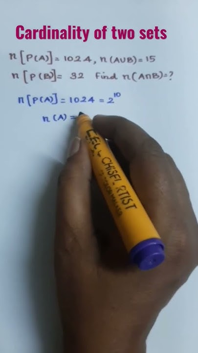 Cardinality of two sets #11math - YouTube