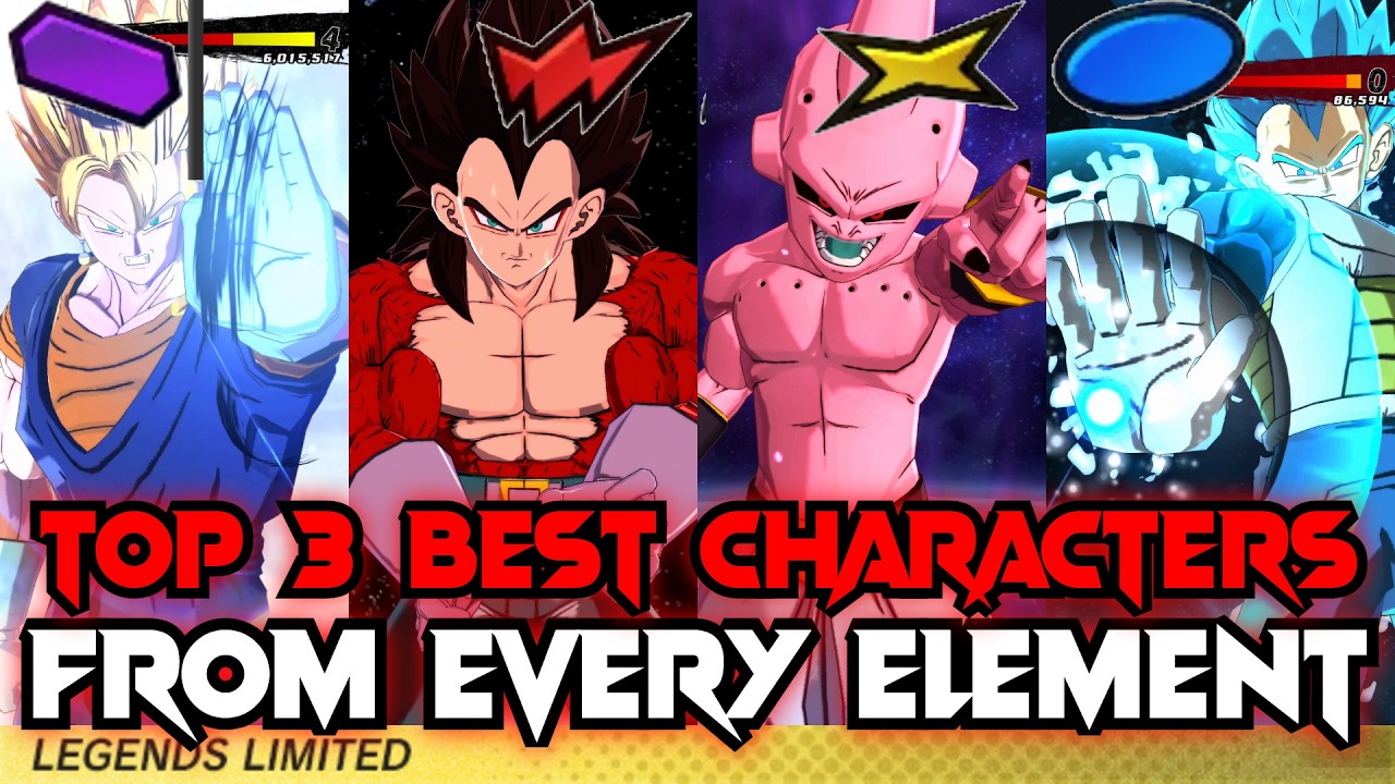 TOP 3 BEST CHARACTERS FROM EVERY ELEMENT 2026 IN DRAGON BALL LEGENDS ...