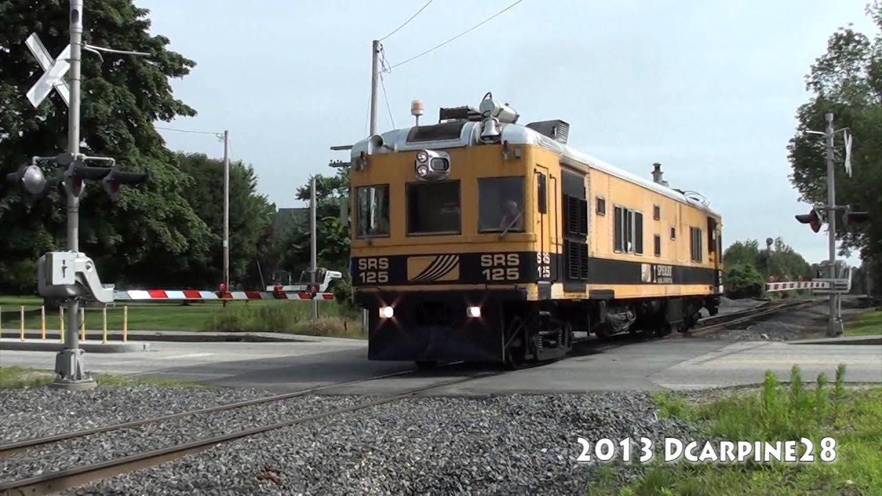 Sperry Rail Service Trackcar in Portland, ME - YouTube