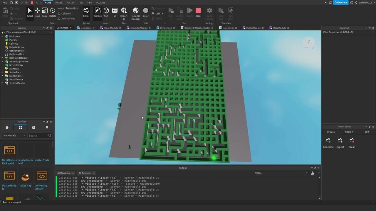 Roblox Studios | Random Maze Generator - YouTube