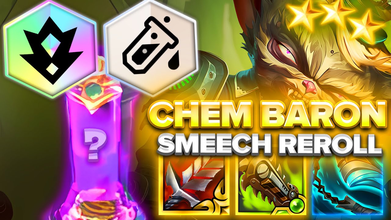 This Chem-Baron Smeech Reroll Tech is *FREE LP*!!! | Teamfight Tactics ...
