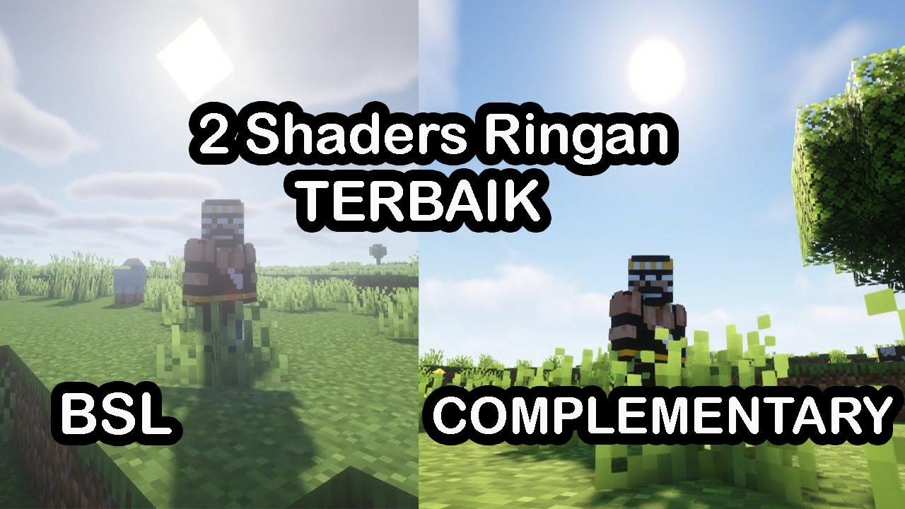 2 SHADERS RINGAN TERBAIK MENURUT KU ~Minecraft Java - YouTube