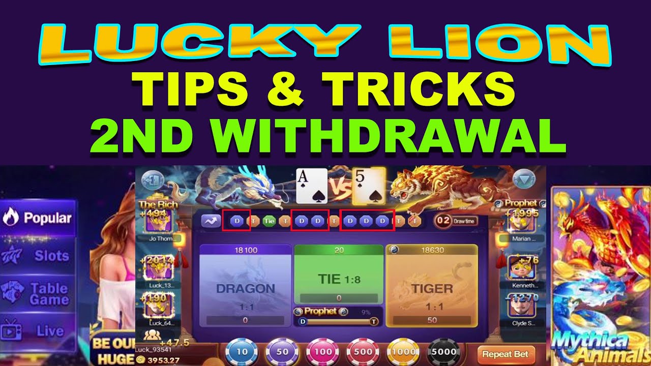 LUCKY LION Tips and Tricks 2nd Withdrawal - YouTube