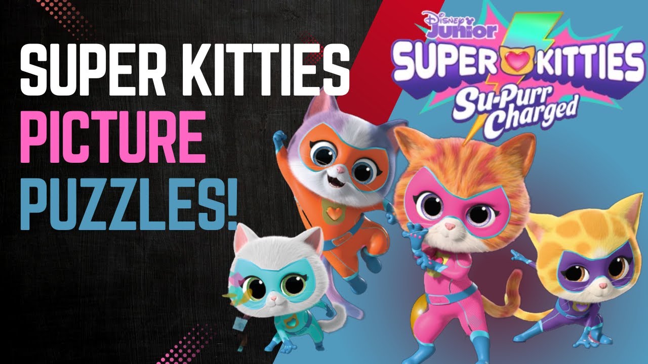 Disney Junior Game - Can We Do ALL the Super Kitties Picture Puzzles? # ...