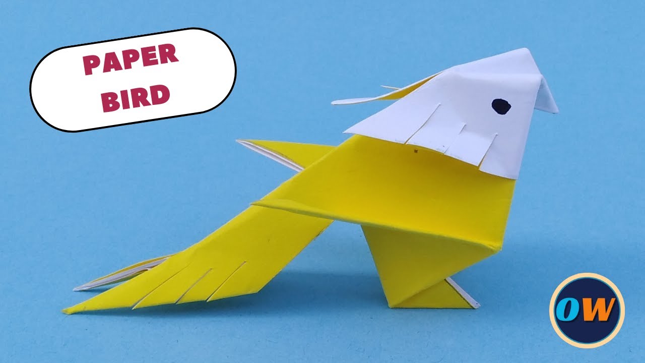 How to make paper bird easy | how to make easy origami bird | origami ...