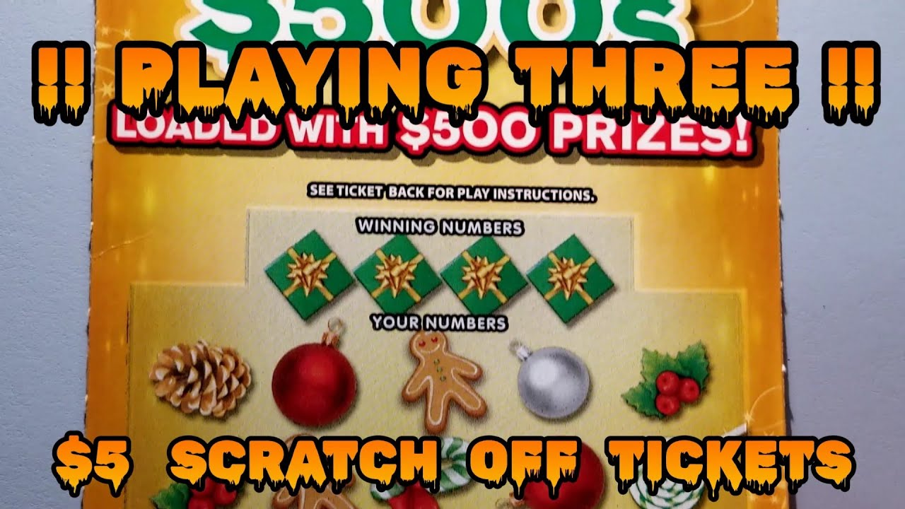 HOLIDAY 500's !! THREE TICKETS !! $5 MAINE scratch off tickets - YouTube