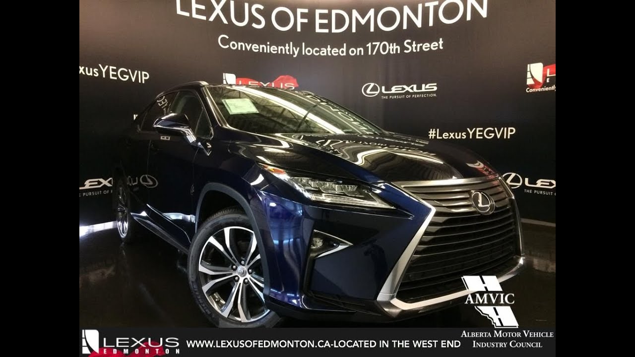 2016 Blue Lexus RX 350 AWD Luxury Walkaround Review | West Edmonton ...