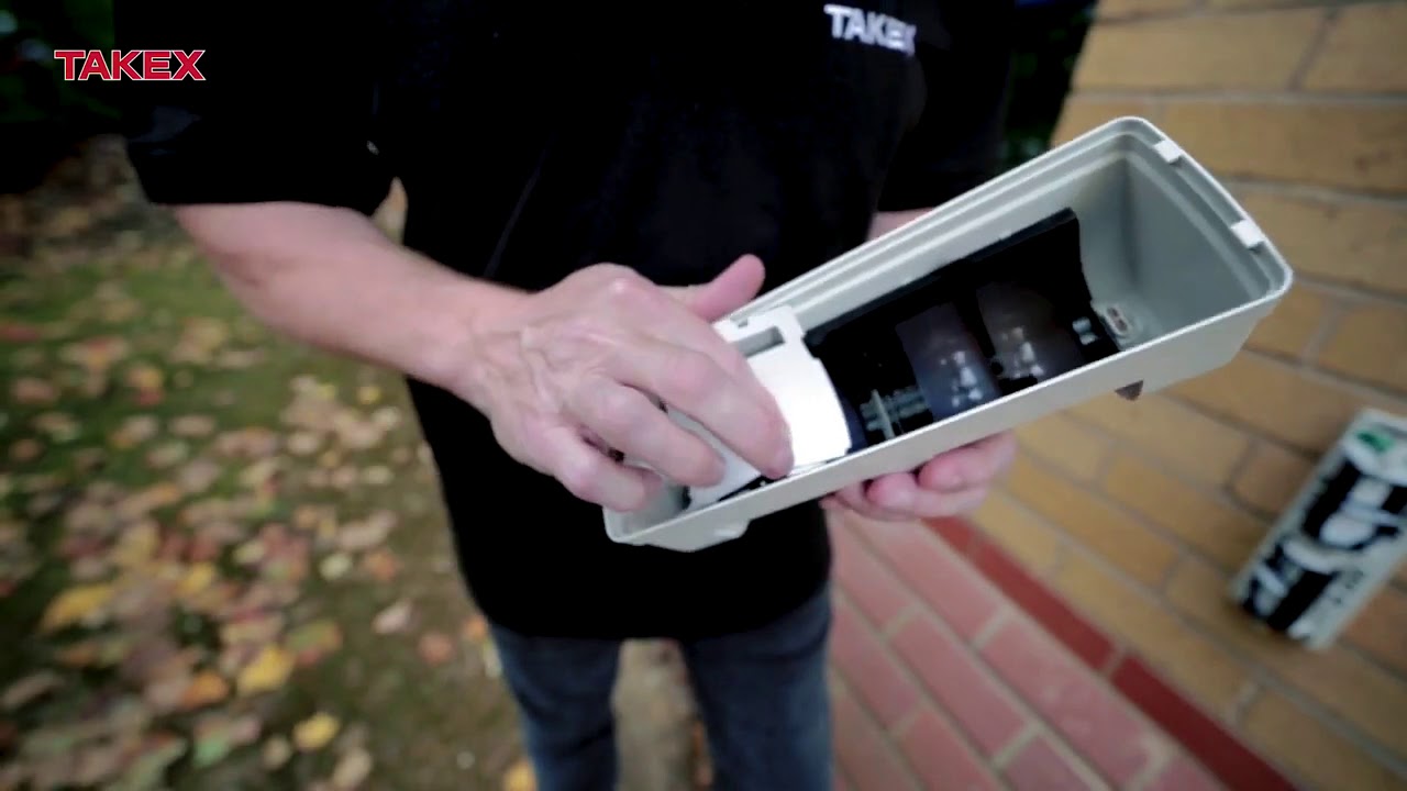 Sensor Movimiento Takex 180° MS 12FE Doble Cabezal - YouTube