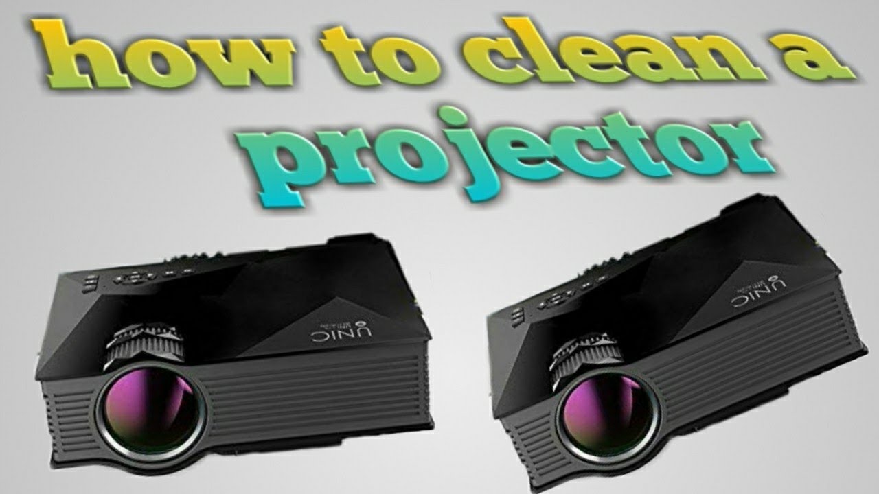 How to clean a projector - YouTube