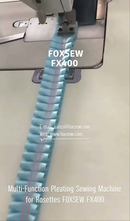Multi-Function Pleating Sewing Machine for Rosettes - YouTube