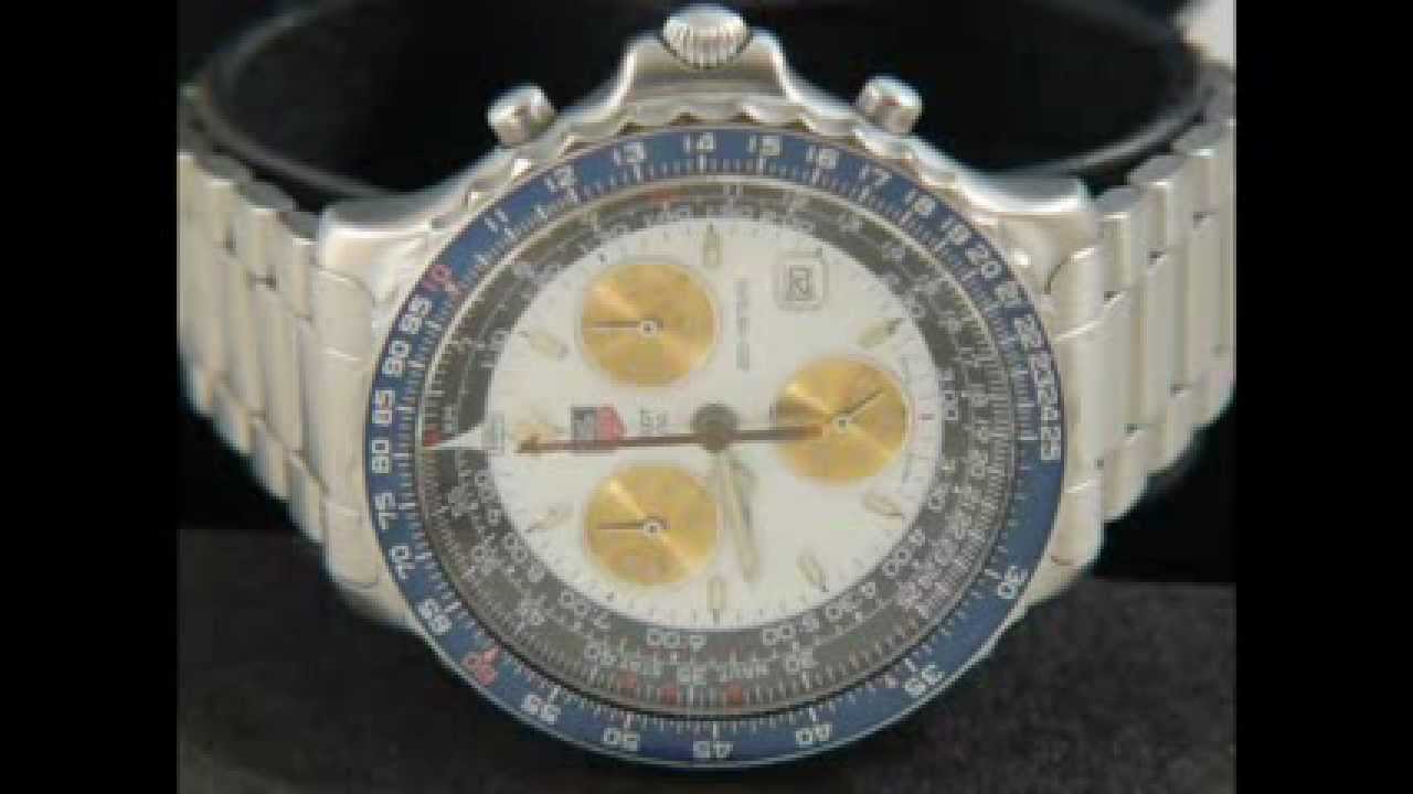TAG Heuer Pilot Watch Specialist series 1/10 Chronograph White dial 530 ...