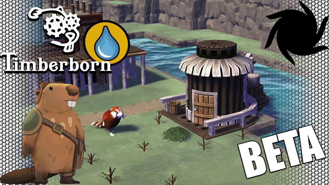 Timberborn Beta - Eager Beavers - Water Pump and More Housing - YouTube