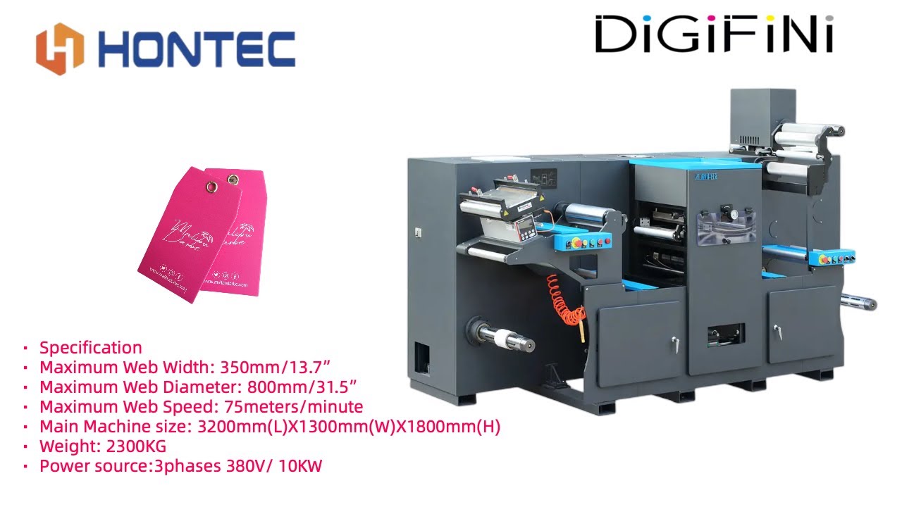 One pass, endless possibilities. DiGiFiNi hangtag printer from HONTEC ...