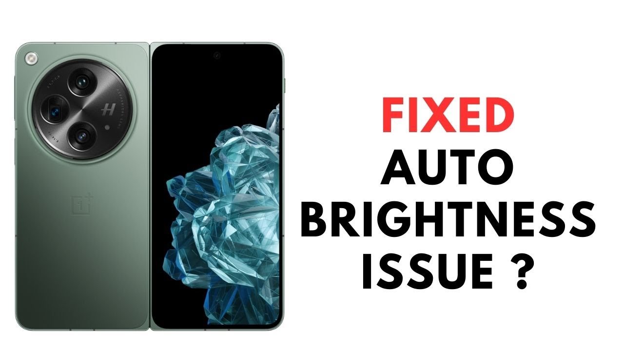 How to Fix Oneplus Open Auto Brightness Issue - YouTube