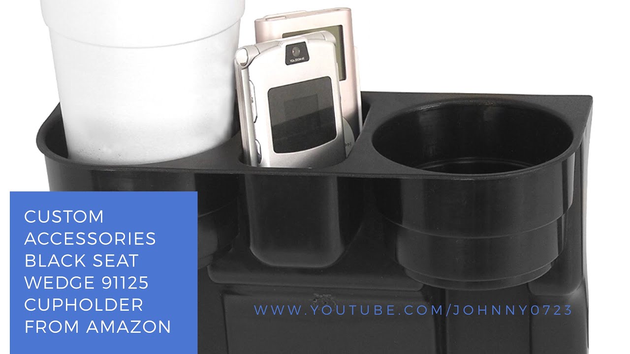 Custom Accessories black seat wedge cup holders 91125 from Amazon - YouTube
