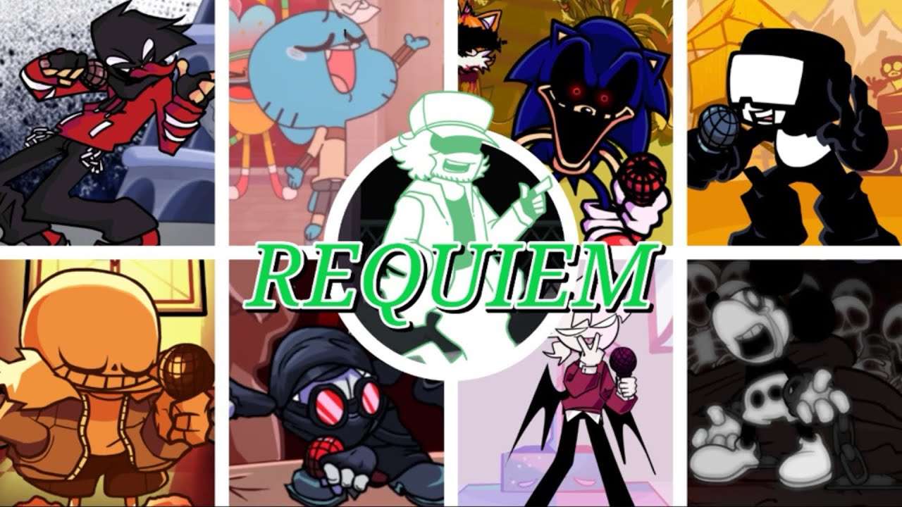 FNF Requiem but everyone sing it(ほねばなな2周年)【FridayNightFunkin】 - YouTube