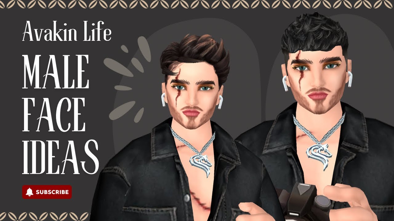 Avakin Life Male Face Creation | Face Ideas - #AvakinLife - YouTube
