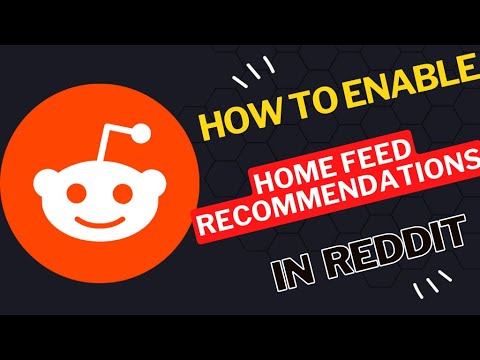 How to Enable Home Feed Recommendations in Reddit - YouTube