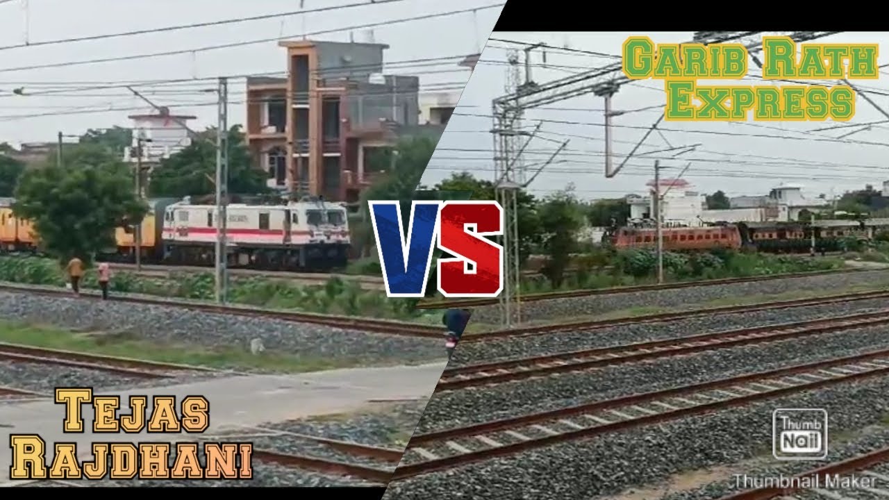 Tejas Rajdhani V.S Icf Garib Rath Express Wap 7 V.S Wap 4 | Let's See ...