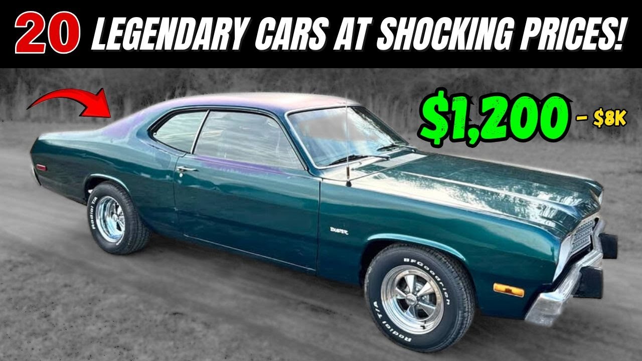 20 Classic Cars Under $8,000 – Great Deals You Can't Miss! - YouTube