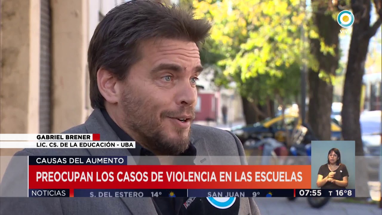 TV Pública Noticias Entrevista a Gabriel Brener sobre violencia en ...