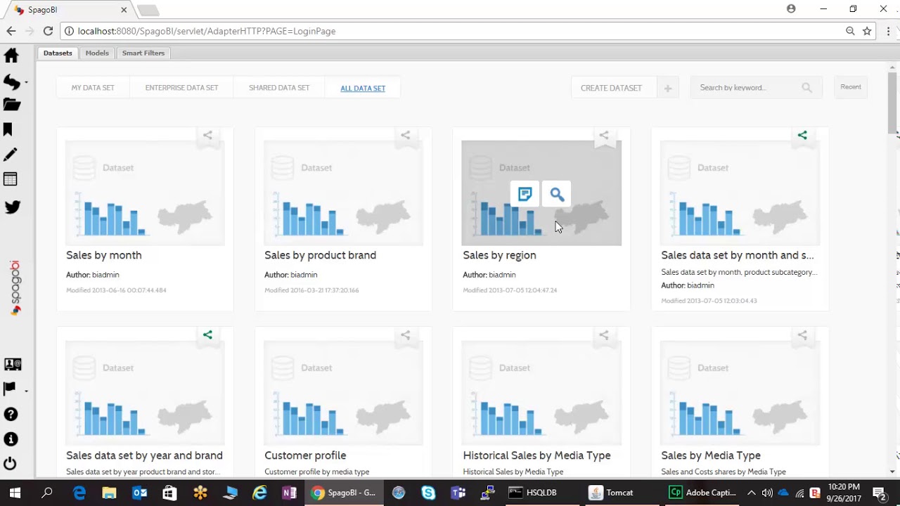 Adhoc Analysis Using Spagobi 52 Youtube