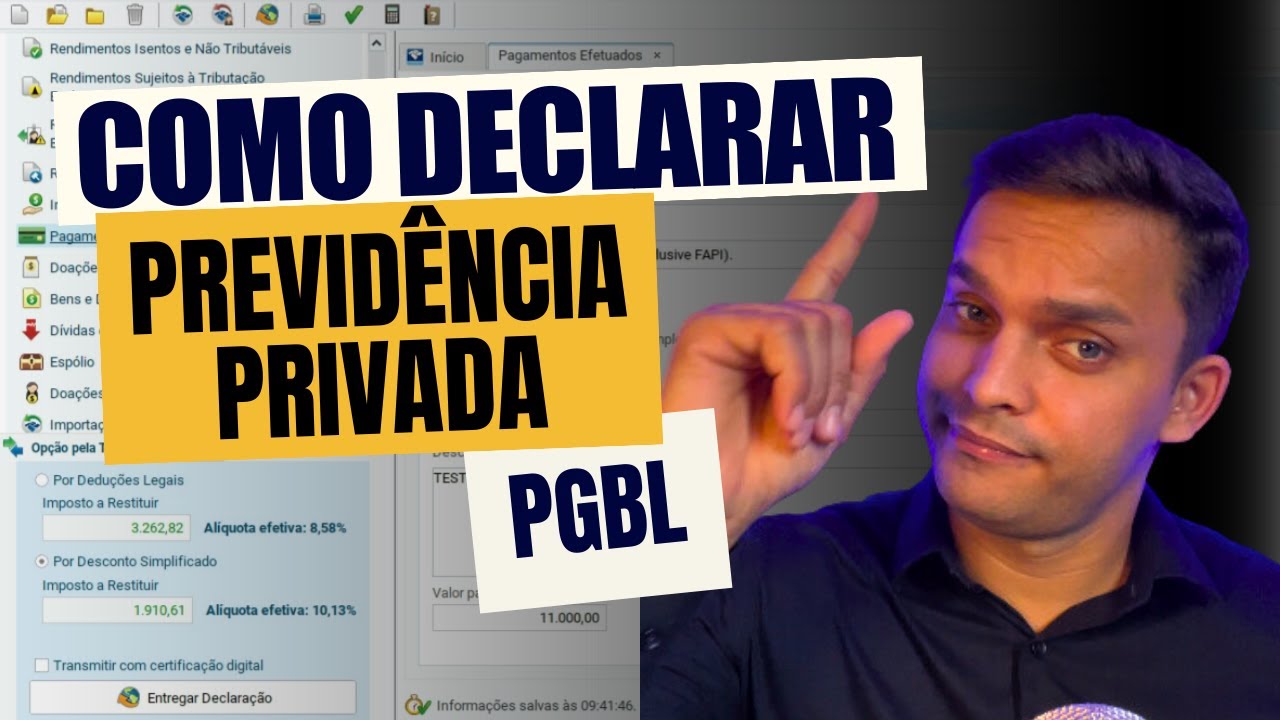 Como Declarar Previd ncia Privada PGBL No Imposto De Renda 2025 AULA
