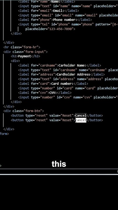 Dynamic Cancel & Submit Buttons with HTML | Beginner Html & CSS Tutorial - YouTube