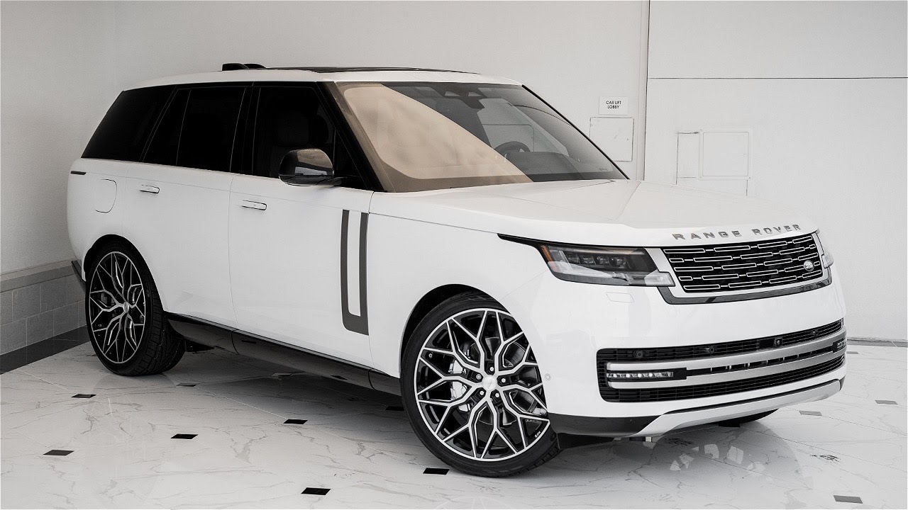 2023 Land Rover SE In Fuji White W/ Vossen Wheels - YouTube