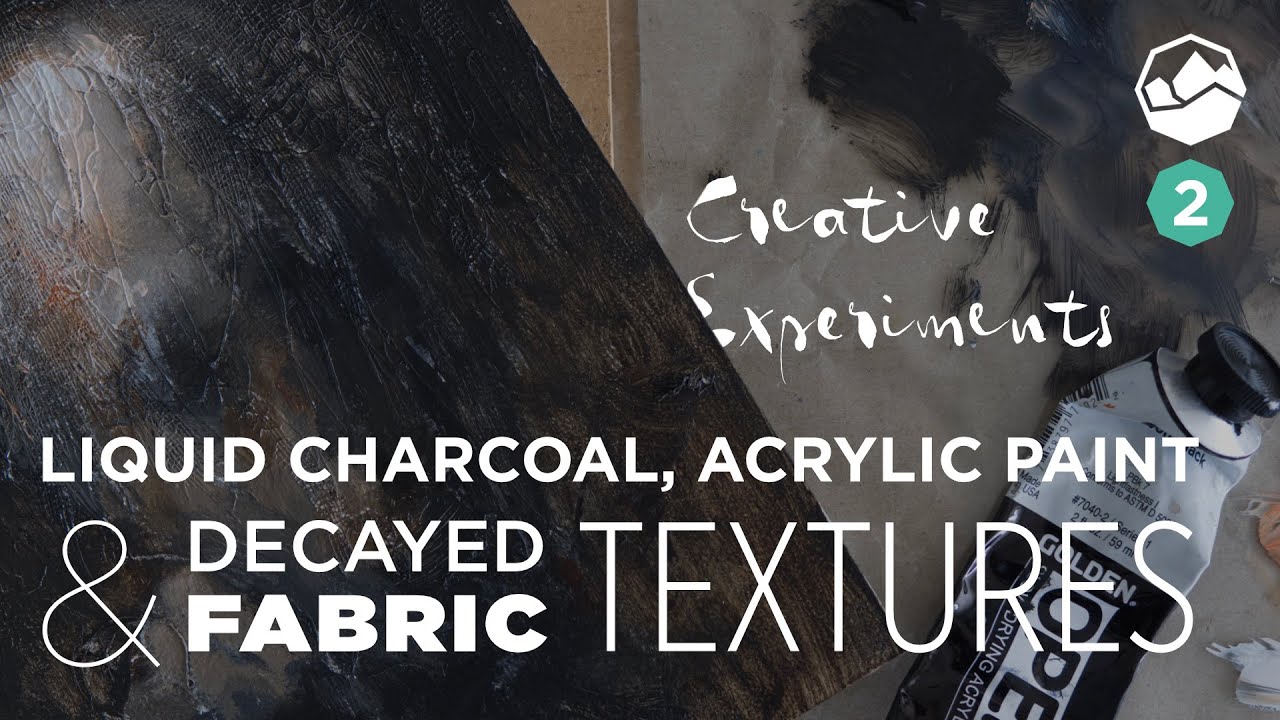 Creative Experiments #2.2 (gauze texture, graphite putty, golden open ...